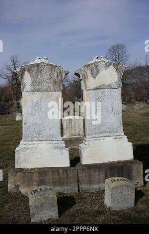 Natural stone tombstone with a blank epitaph and room for text in a ...