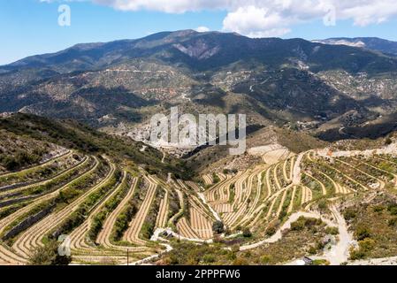 Aerial view of the Tsiakkas Winery, Pelendri, Cyprus Stock Photo - Alamy