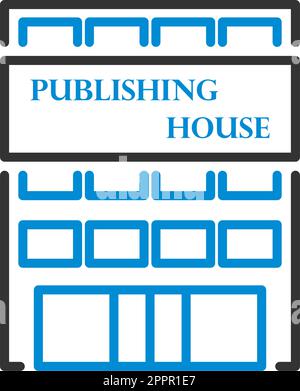 Publishing House Icon. Bold outline design with editable stroke width ...