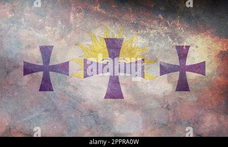 flag of Latin Americans Pan Hispanic. flag representing ethnic group or ...