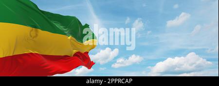 flag of Ethiopian Semitic peoples Amharas. flag representing ethnic ...