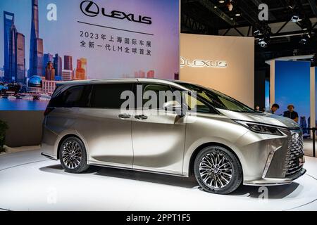 Lexus LM500h MPV on display at the 2023 Shanghai Auto Show Stock Photo - Alamy