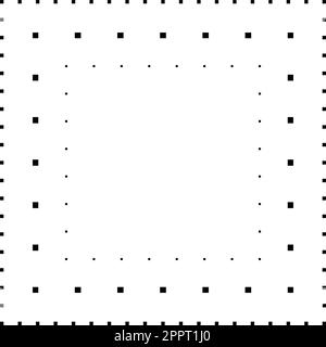 Tracing square shape broken line element for preschool, kindergarten ...