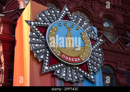 Historical museum (Victory Day decoration) and Russian military ...