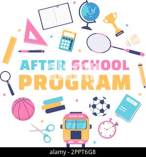 Students Leave School Building After Class or Program and Back to Home ...