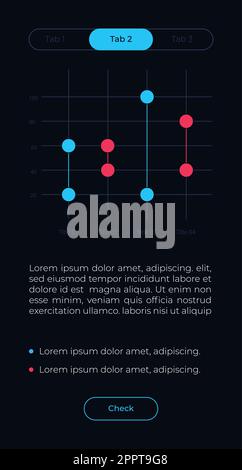 Dot plot diagram UI element template Stock Vector Image & Art - Alamy