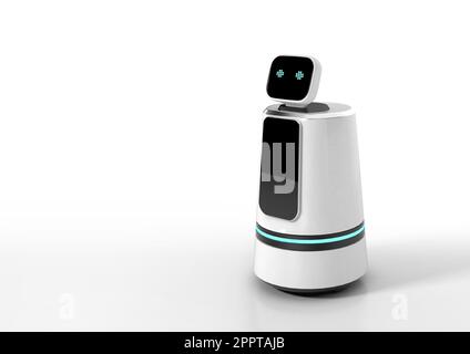 3d rendered AI guide robot Stock Photo - Alamy