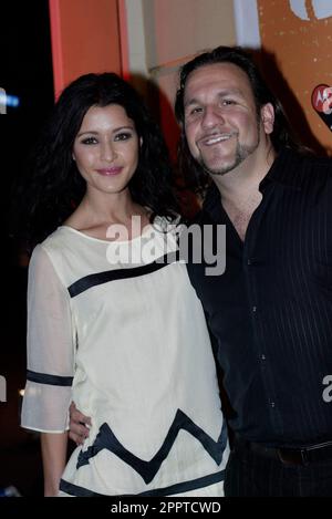 Michelle Leslie and Adam Zammit arriving to see Good Charlotte perform ...