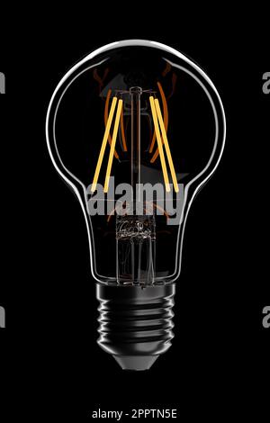 Led light bulb. 3d illustration. Minimal concept Stock Photo - Alamy