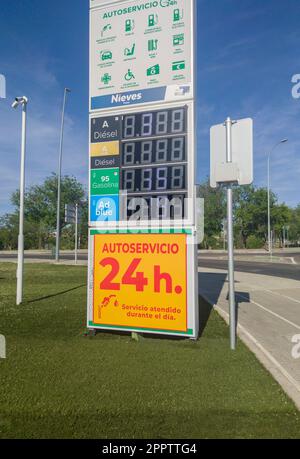 AdBlue signs at a fuel station Stock Photo - Alamy