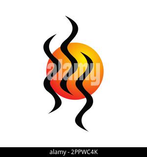 Hot Wave Icon Vector Illustration Stock Vector Image & Art - Alamy
