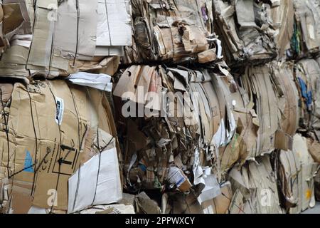 paper carton box garbage as nice recycle background Stock Photo - Alamy