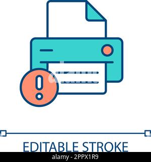 computer breakdown icon vector outline illustration Stock Vector Image ...