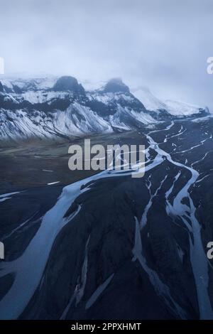 A picturesque river during wintertime in Zazriva, Slovakia Stock Photo ...