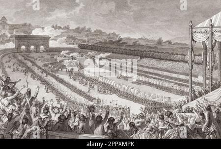 Celebration of the July 14 National Festival on La Rochelle Stock Photo ...