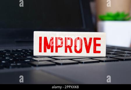 Multiple arrow pointing to colorful alphabet word IMPROVE at the center ...