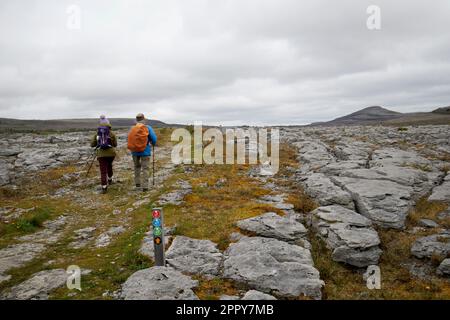 burren national park with walking routes map the burren county clare ...