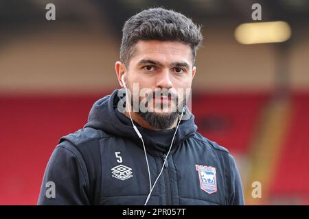 Sam Morsy of Ipswich Town arrives ahead of the match, during the Sky ...