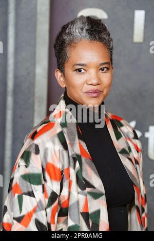 Chipo Chung attends the global premiere of Silo, at Battersea Power ...