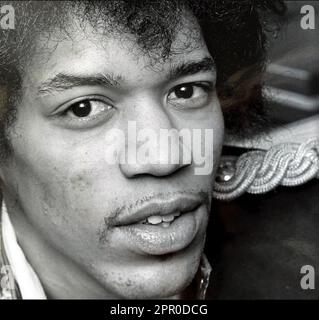 Jimi Hendrix (1942 - 1970) American musician, singer, and songwriter ...