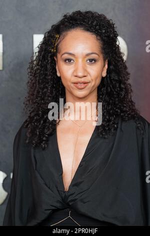 Alexandria Riley attends the global premiere of Silo, at Battersea ...