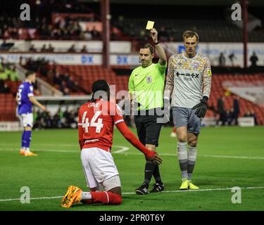 Referee Ben Toner during the Sky Bet League one match at Pride Park ...