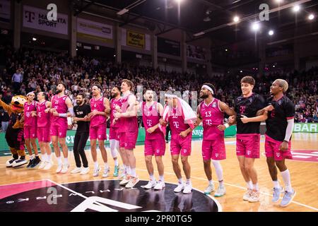 Bonn, Germany. 25th Apr, 2023. Basketball: Bundesliga, Telekom Baskets ...
