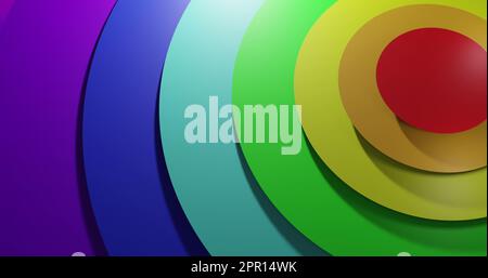 Image of colourful and multiple circles in row Stock Photo - Alamy