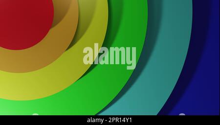 Image of colourful and multiple circles in row Stock Photo - Alamy