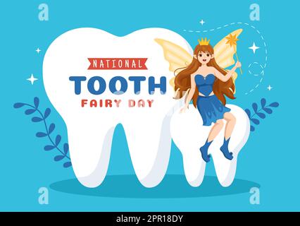 National Tooth Fairy Day with Little Girl to Help Kids for Dental ...