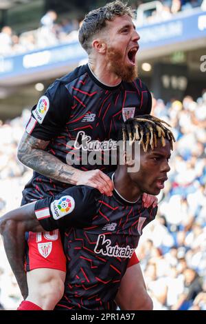 Nico Williams of Athletic Club celebrates after scoring the team's ...