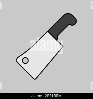 Meat chopper vector grayscale icon. Kitchen appliance. Graph symbol for ...