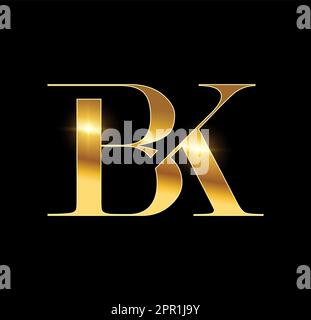 Golden Monogram Logo Initial Letters WF Stock Vector Image & Art - Alamy