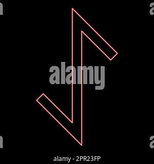 Eywas rune yew strength egis symbol icon black color vector in circle ...