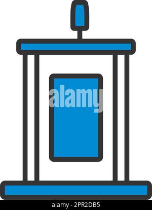 Witness stand icon. White background with shadow design. Vector ...