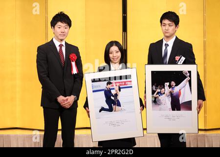 (L-R) Masato Suzuki, Riku Miura, Ryuichi Kihara, APRIL 26, 2023 : Japan ...