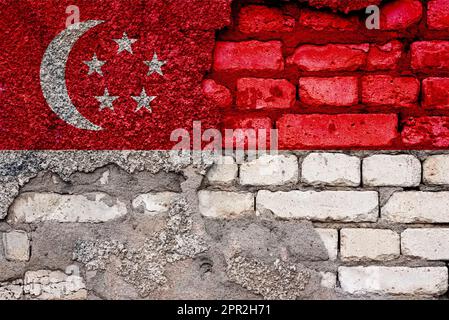 Flag of Singapore Unitary dominant-party parliamentary republic Stock ...