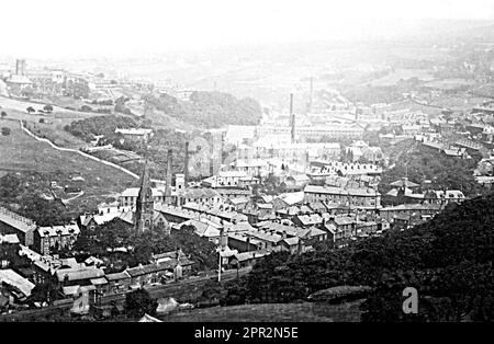 Panorama of Waterfoot, Rossendale, early 1900s Stock Photo - Alamy