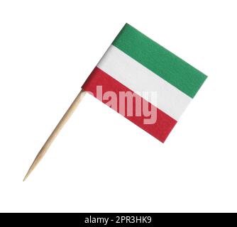 A small flag of Iran on the background of a blurred background Stock ...
