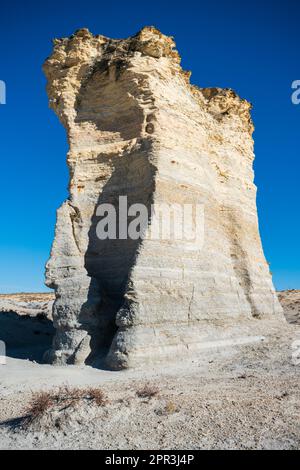 Monument Rocks, Large Chalk Formations in Kansas Stock Photo - Alamy
