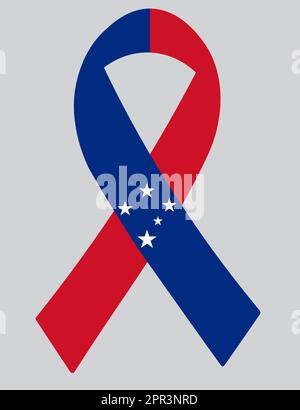 3d ribbon with national flag Samoa isolated on white background with ...