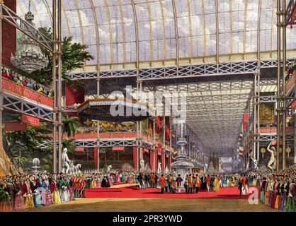 Opening the Great Exhibition of 1851 - Queen Victoria Stock Photo - Alamy