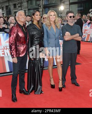 Judges, Simon Cowell, Amanda Holden, Alesha Dixon and Bruno Tonioli ...