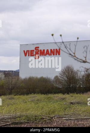 26 April 2023, Hesse, Allendorf (Eder): An exterior shot of the ...