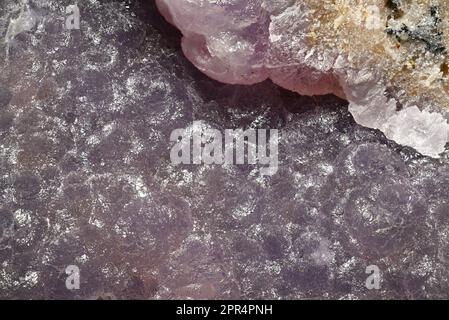 Purple botryoidal Smithsonite (zinc carbonate) from Mexico Stock Photo ...