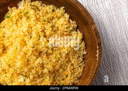 Seasoned flying fish roe with mixed vegetables Stock Photo - Alamy