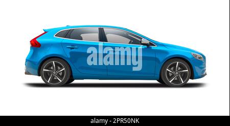 Volvo V40 car, side view isolated on white background Stock Photo - Alamy