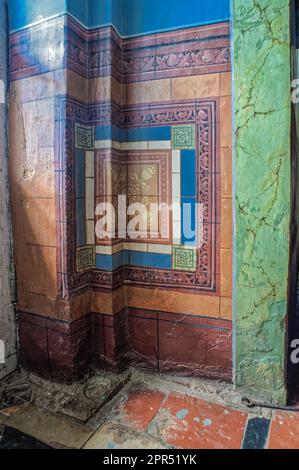 Painted wall, Old Goa, India, Asia Stock Photo - Alamy