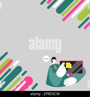 Businessman Talking About New Files On Computer. Entrepreneur ...