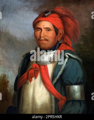 Native American king portrait Stock Photo - Alamy